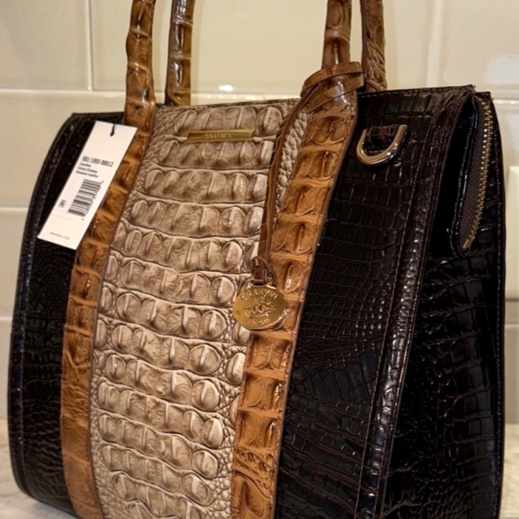 Brahmin | Bags | Brahmin Caroline Cocoa Conway Satchel Brand New Rare ...